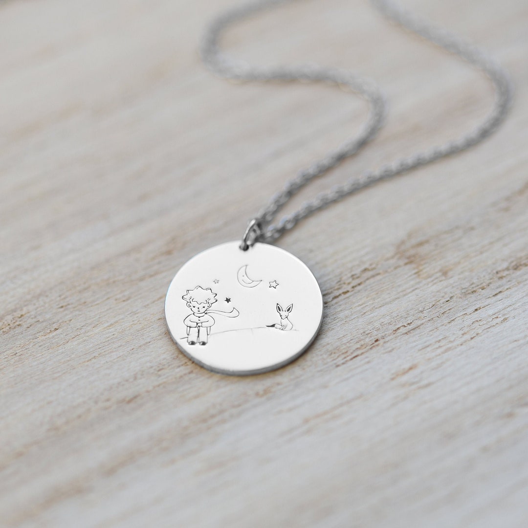 Personalized the Little Prince 14k Gold Necklace | Gold Necklace With ...