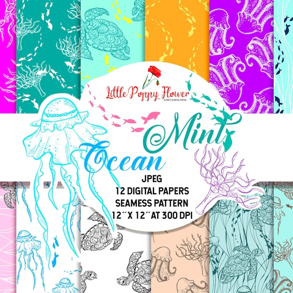 Jellyfish Decoupage Paper - Etsy