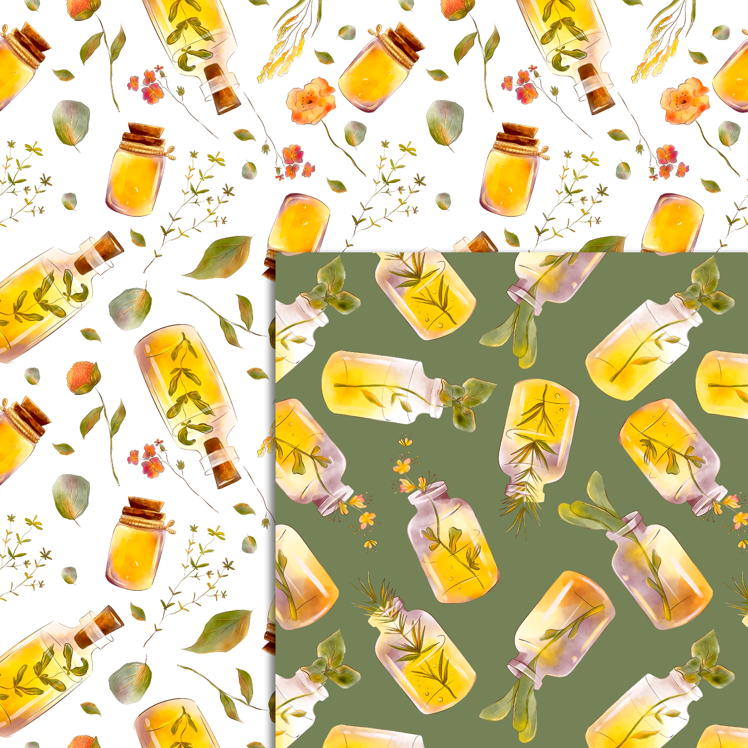 Aromatherapy Digital Paper Pack Spa Printable Candles - Etsy