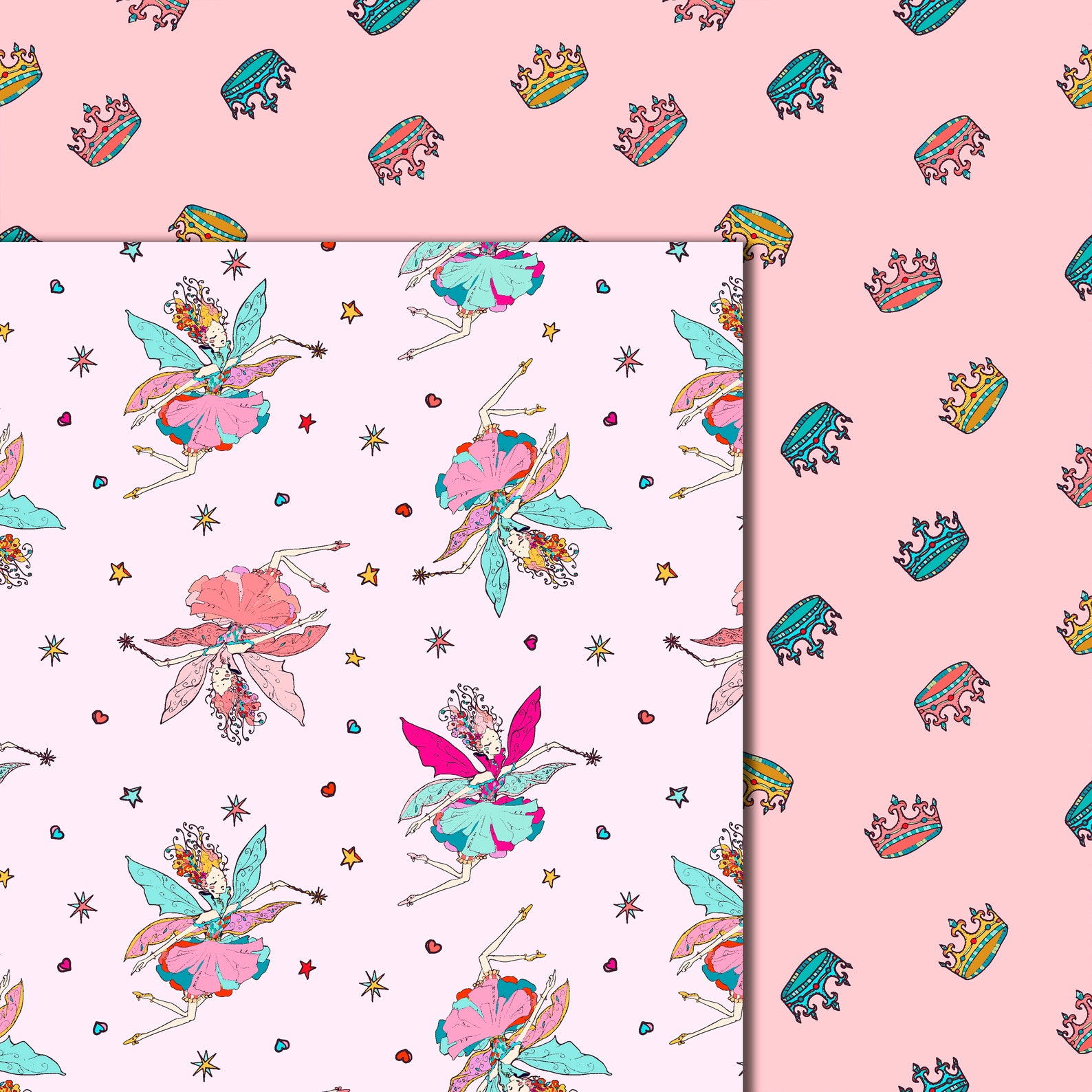 Fairy Tale Digital Paper Pack, Scrapbook Papers, Digital Download ...