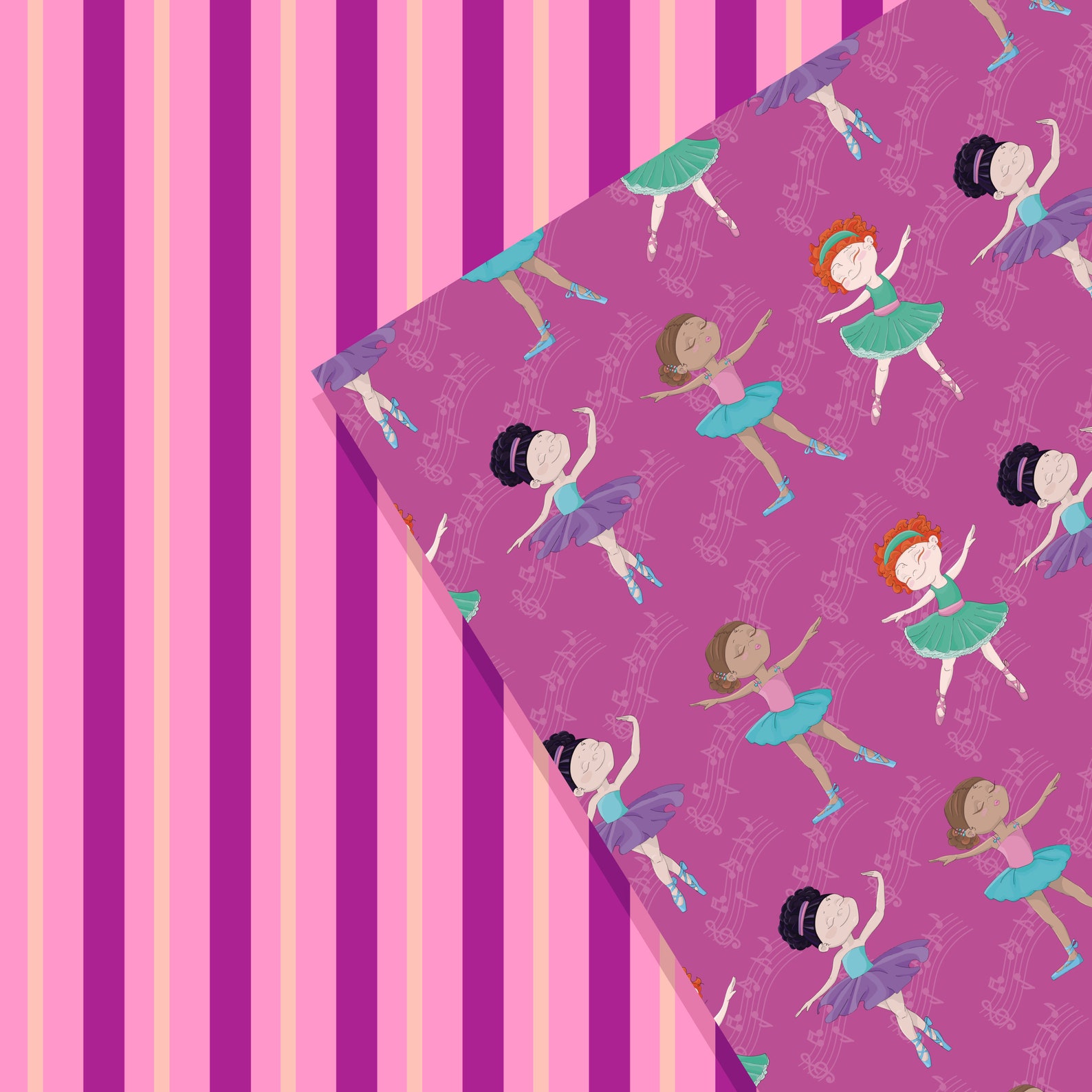 Ballet Digital Paper Pack, Scrapbooking Paper, Digital Scrapbook ...