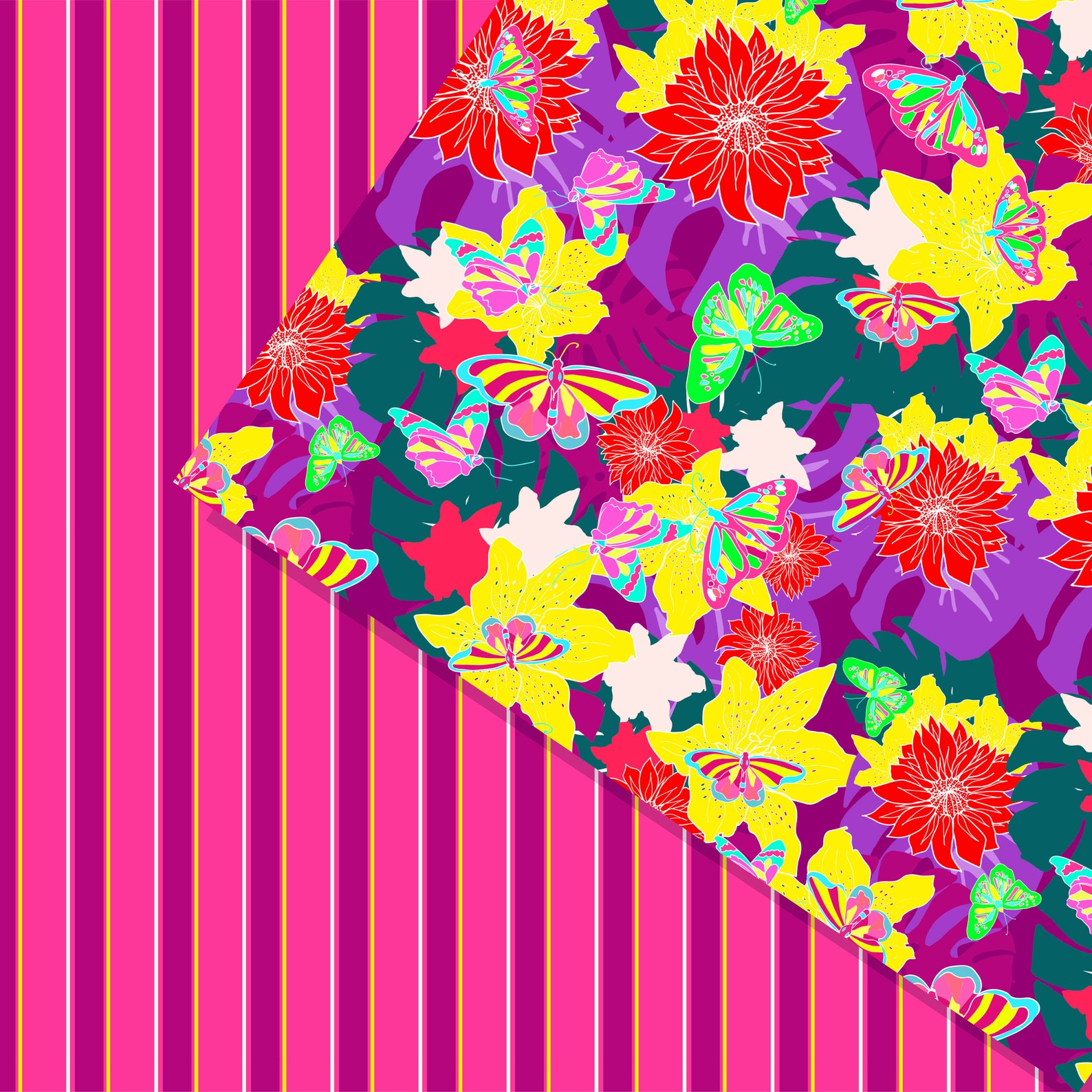 Butterfly Digital Scrapbook Paper, Instant Download, Butterflies Paper ...