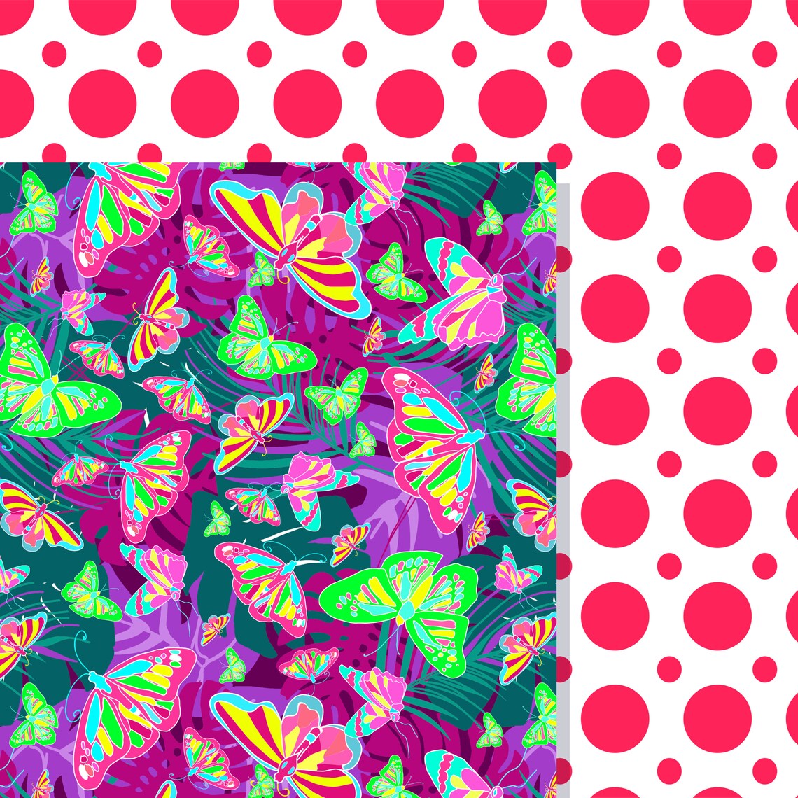 Butterfly Digital Scrapbook Paper, Instant Download, Butterflies Paper ...