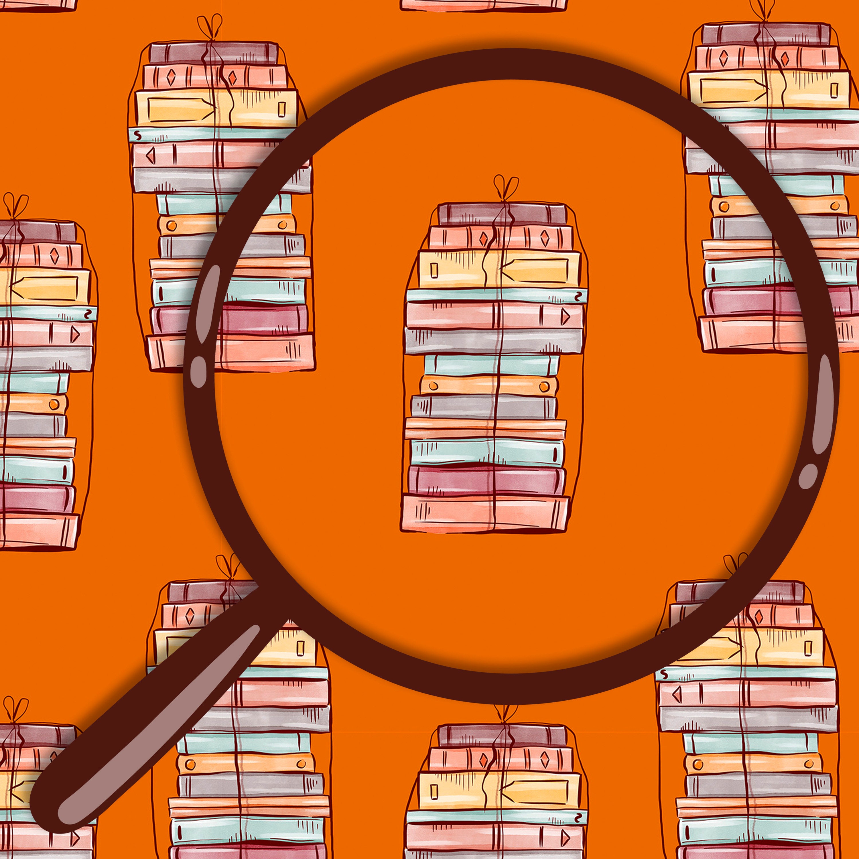 Booklover Digital Papers Books Collage Seamless Patterns - Etsy