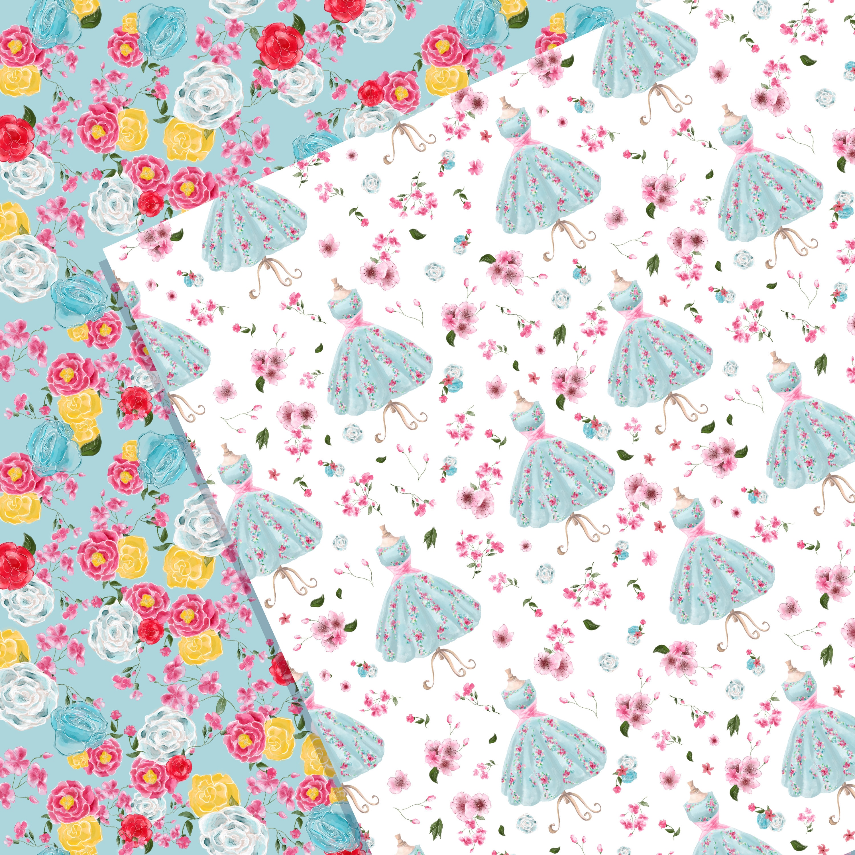 Vintage Digital Paper Pack, Scrapbook Craft, Scrapbooking Kit, Instant ...