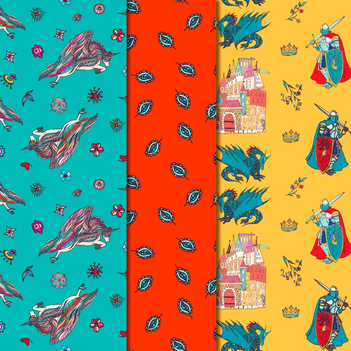 Fairy Tale Digital Paper Pack Scrapbook Papers Digital | Etsy