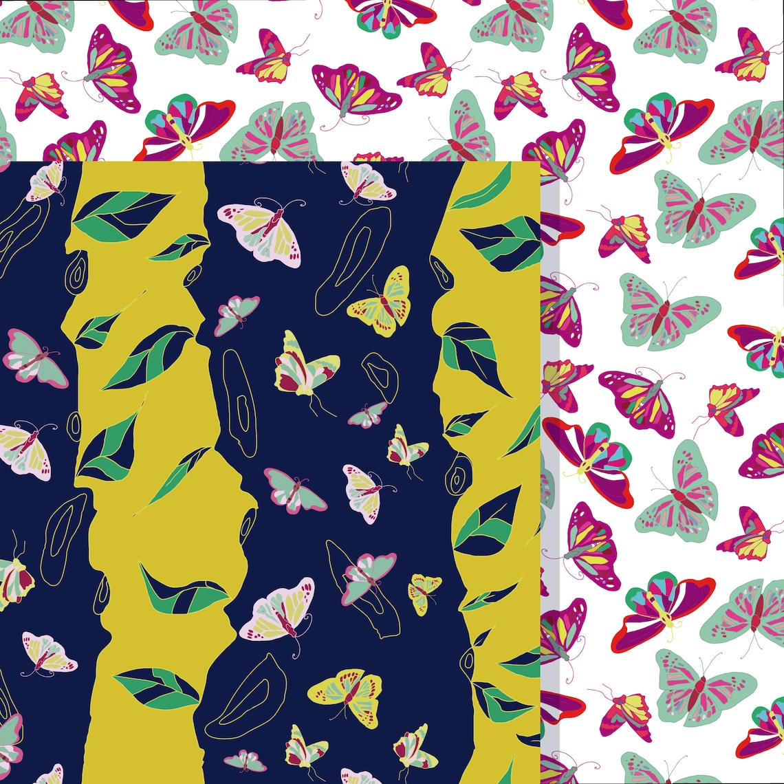 Butterfly Digital Scrapbook Paper, Instant Download, Butterflies Paper ...
