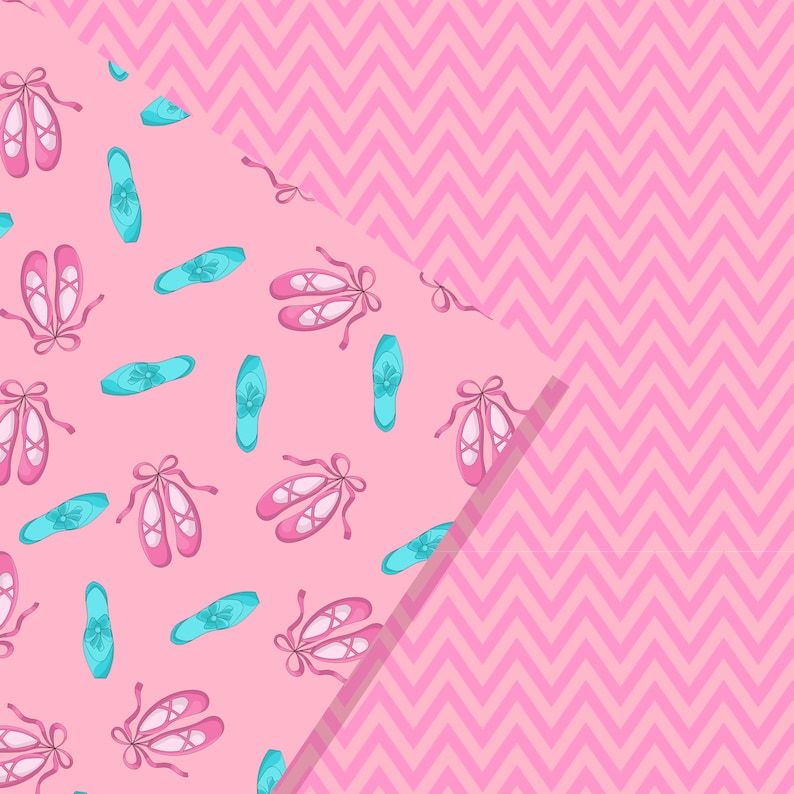 Ballet Digital Paper Pack, Scrapbooking Paper, Digital Scrapbook ...