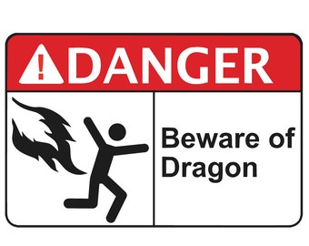 Beware of Dragon - Etsy