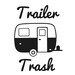Retro Trailer Trash Decal for Your Garbage Can - Etsy Canada