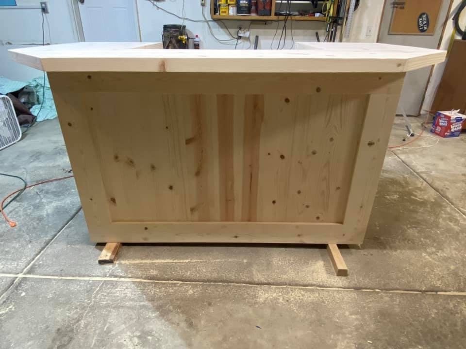 U Shape Solid Wood Bar Indoor Bar - Etsy