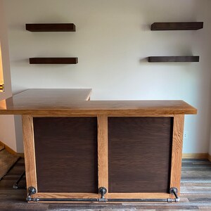 Custom Floating Shelves. Thick Floating Shelves, Painted/stained ...