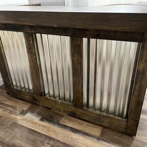 Rustic Elegance U-bar/wooden Tin Bar - Etsy