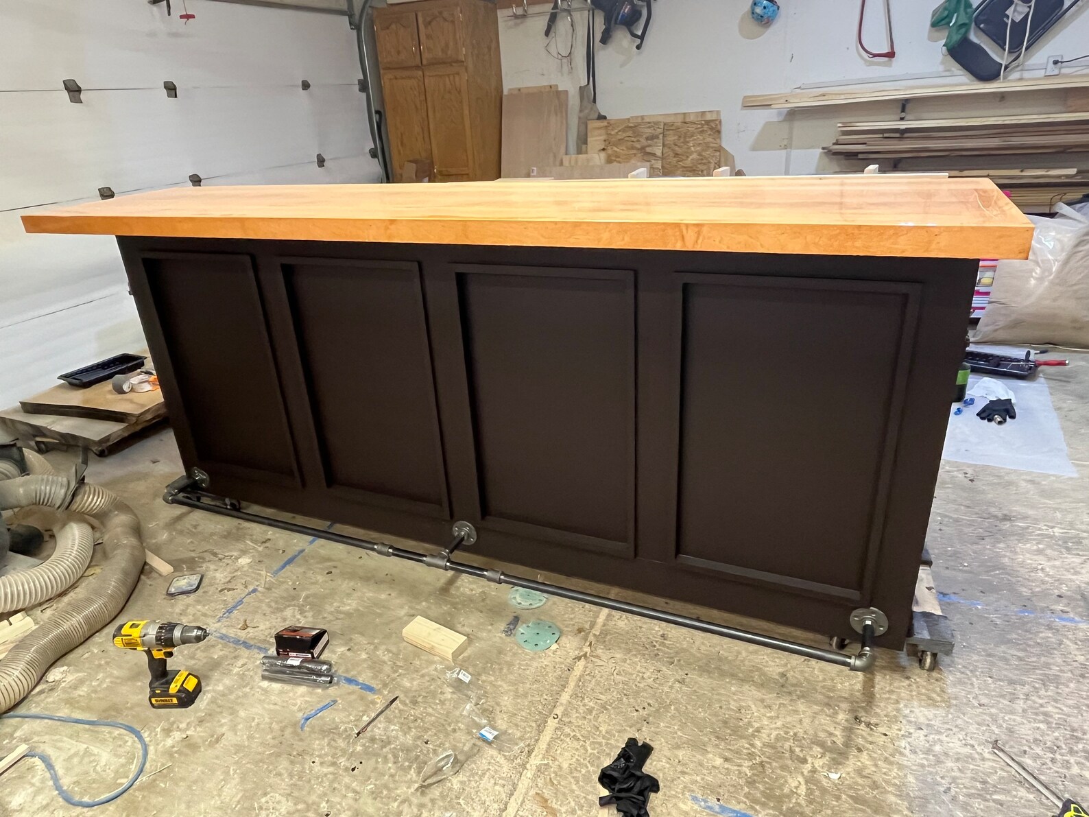 Custom Straight Line Indoor Wood Bar - Etsy