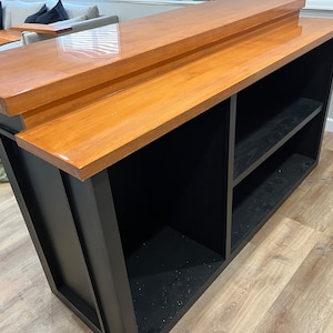 Custom Straight Line Indoor Wood Bar - Etsy