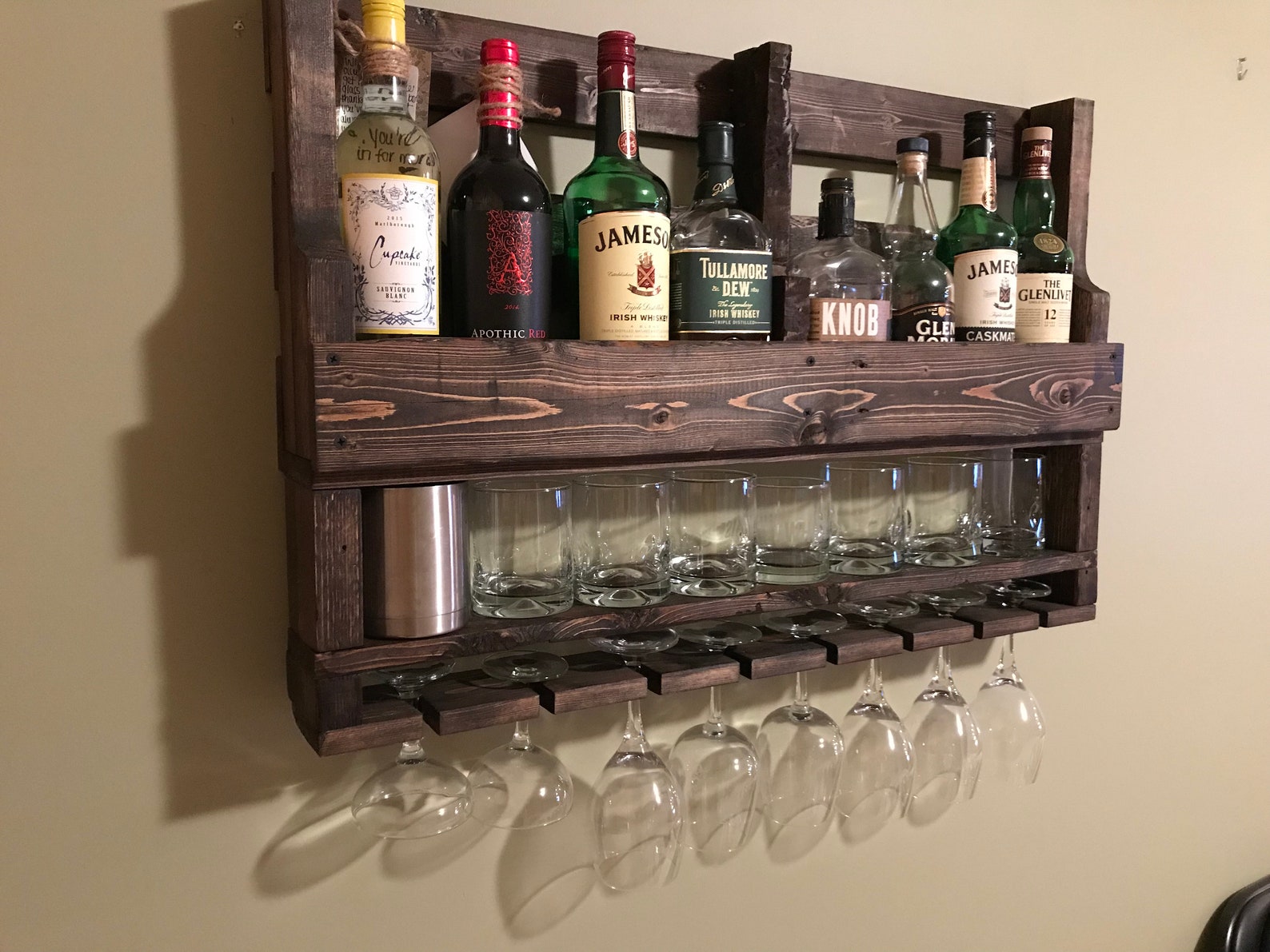 Liquor/wine Rack Hand Made - Etsy