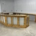 Custom Live Edge Epoxy Bar With Galvanized Tin Accents - Etsy