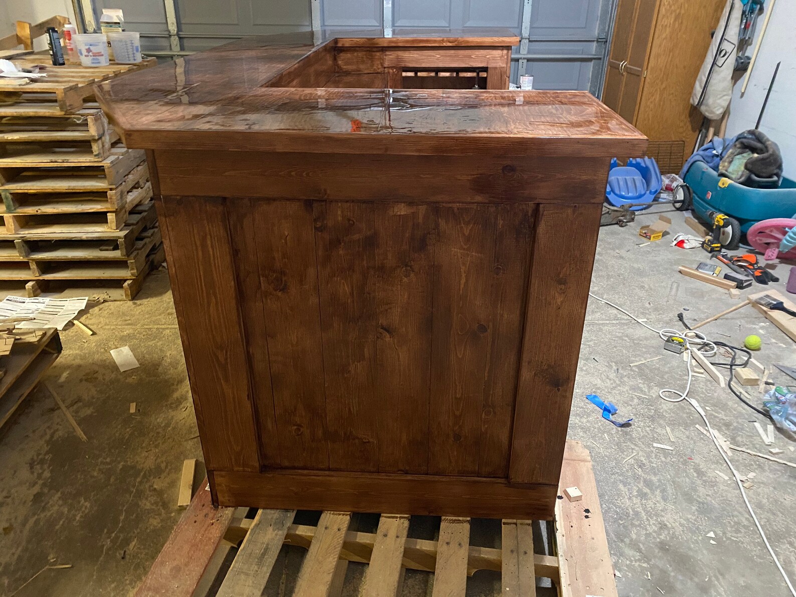 U Shape Solid Wood Bar Indoor Bar - Etsy