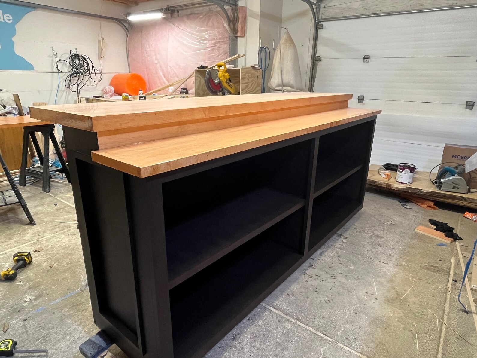 Custom Straight Line Indoor Wood Bar - Etsy