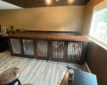 Custom Straight Line Custom Indoor Wood Bar - Etsy