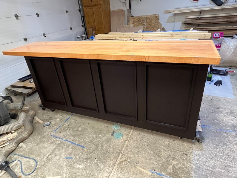 Custom Straight Line Indoor Wood Bar - Etsy