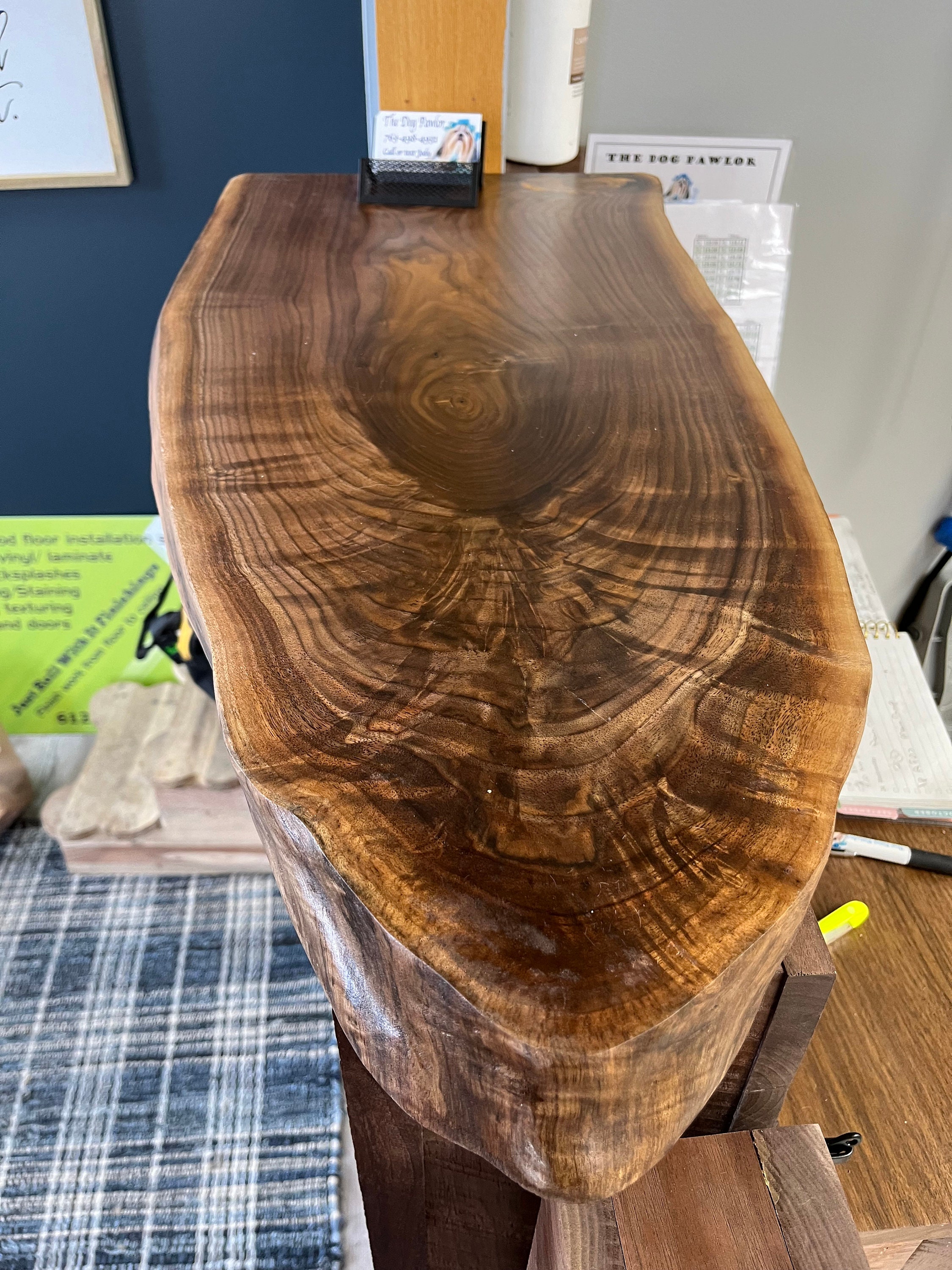 Custom Retail Counters/live Edge Walnut Counter/bar - Etsy