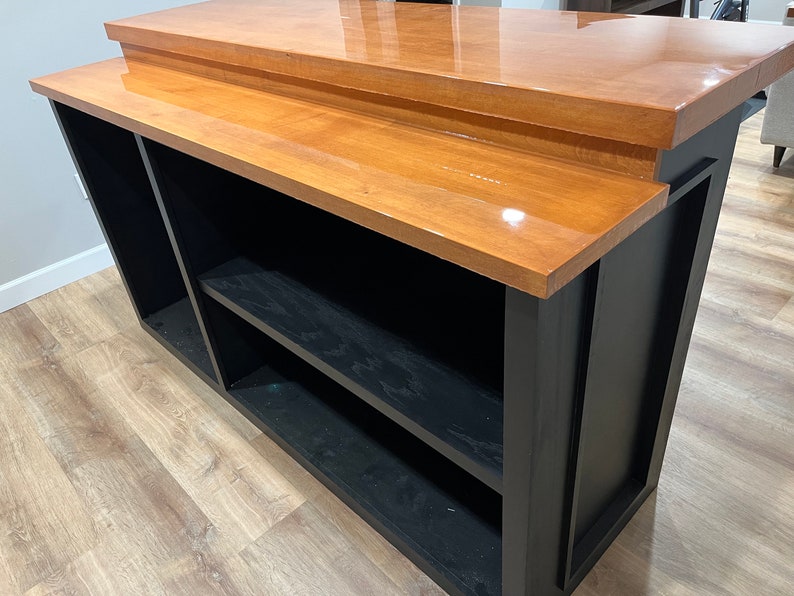 Custom Straight Line Indoor Wood Bar - Etsy
