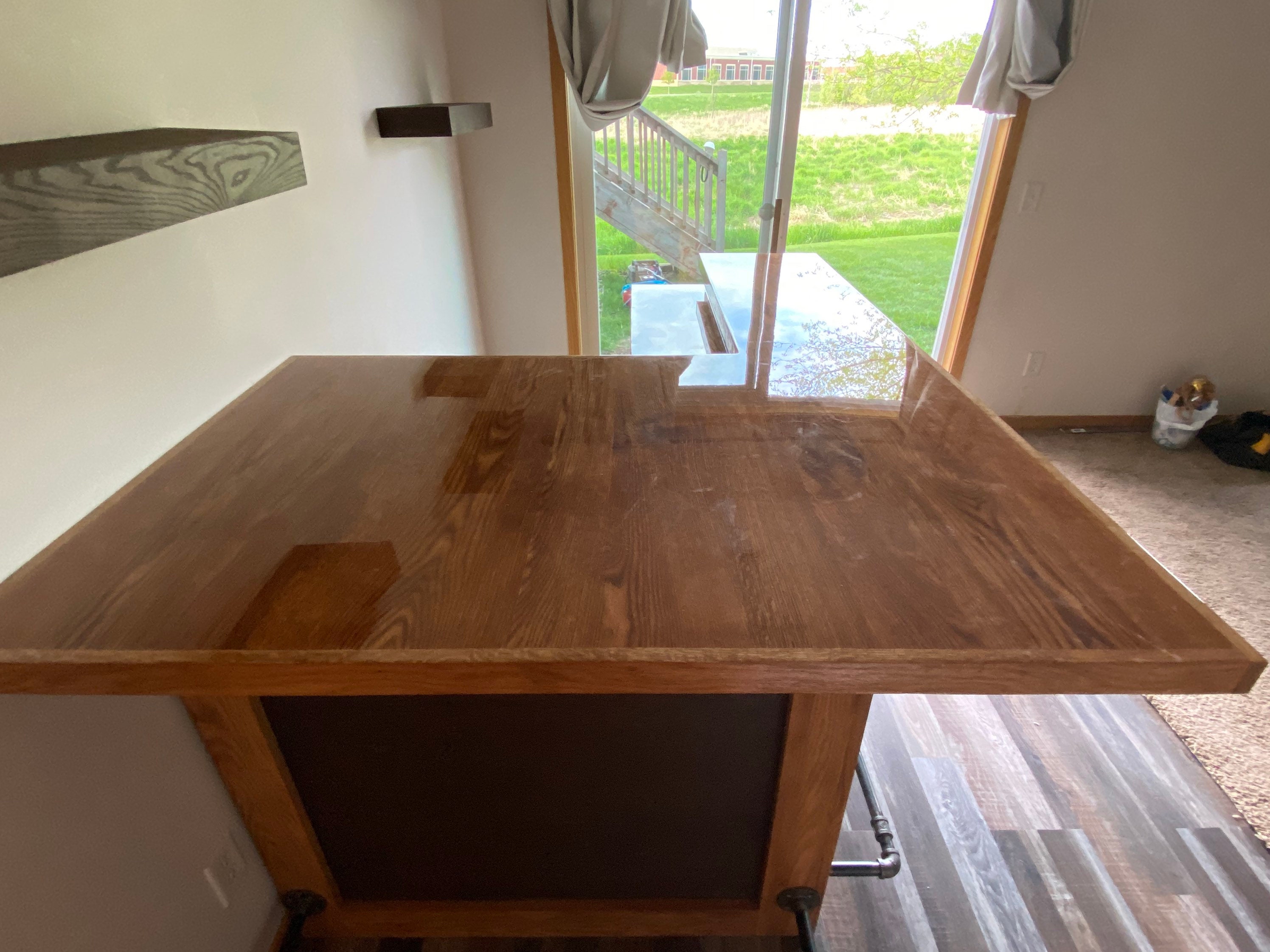 Custom L Shaped 2 Tone Indoor Home Wood Bar - Etsy