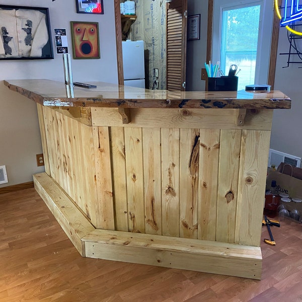 Live Edge Bar - Etsy