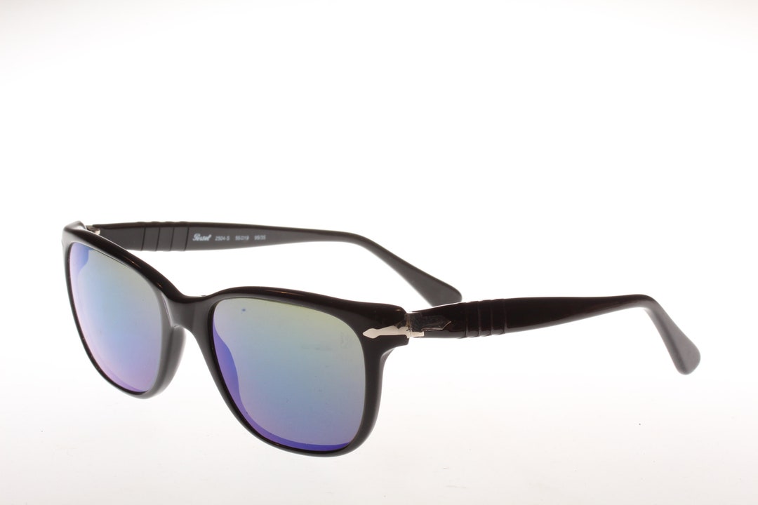 Persol Blue Mirrored Lenses Vintage Sunglasses - Etsy