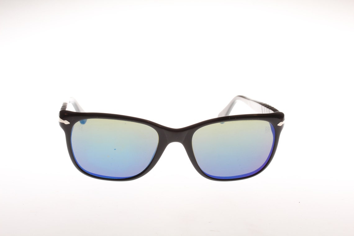 Persol Blue Mirrored Lenses Vintage Sunglasses - Etsy
