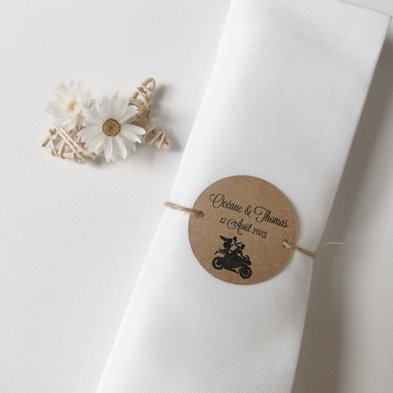 Personalized Napkin Ring Place Cards Set of 20 Etsy
