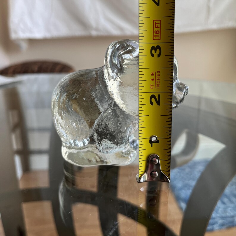 Goebel Vintage Antique Hallmarked Signed Solid Clear Glass German BEAR ...