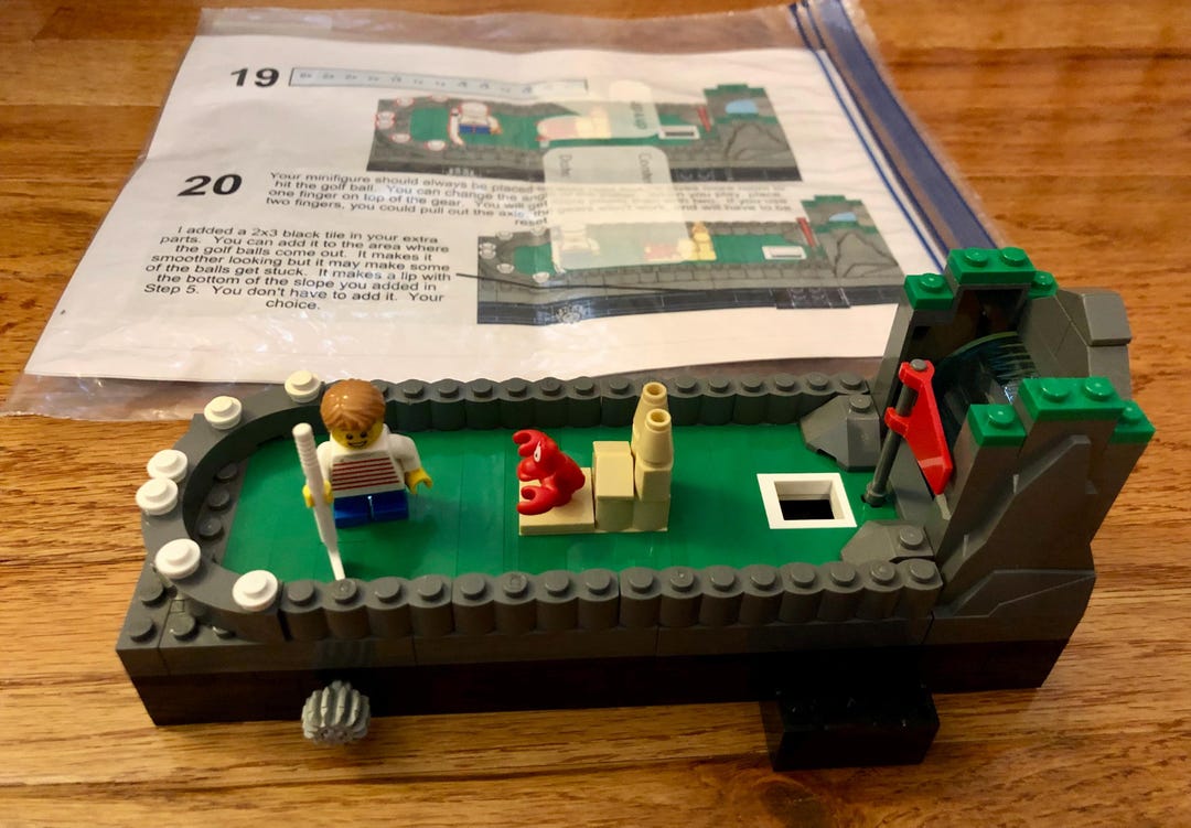 Mini Golf Waterfall MOC Travel Game Playable Gears Made With LEGO ...