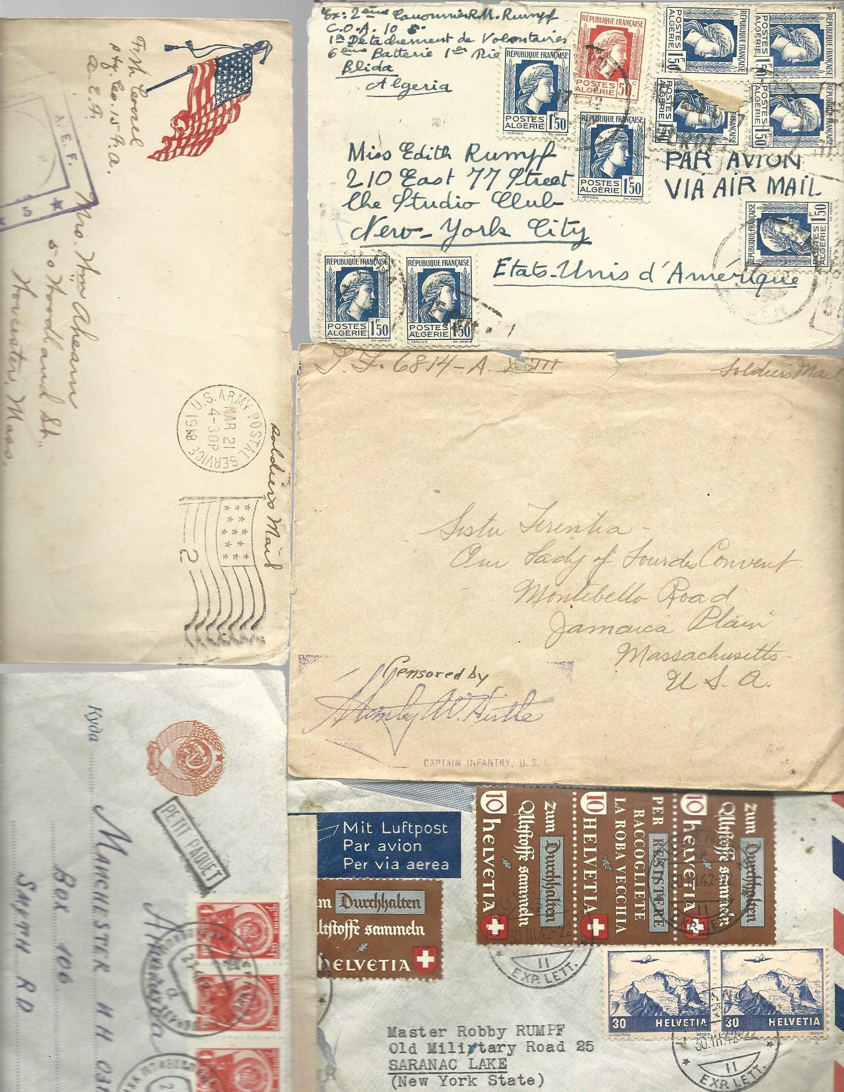 Postage Stamps 10 Censored Covers. Mainly WW II - Etsy