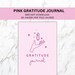Downloadable Pink Gratitude Journal Bundle Mindfulness & Positivity ...