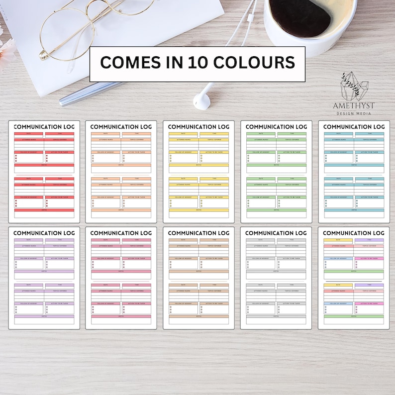 Printable Communication Log | Teacher Communication Log | Communication ...