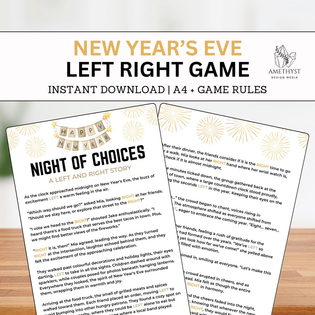 New Year Left Right Game | Pass the Present | New Year’s Eve Party ...