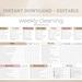 EDITABLE Cleaning Checklist | Aesthetic | Cleaning Schedule | Cleaning ...