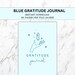 Downloadable Blue Gratitude Journal Bundle Mindfulness & Positivity ...