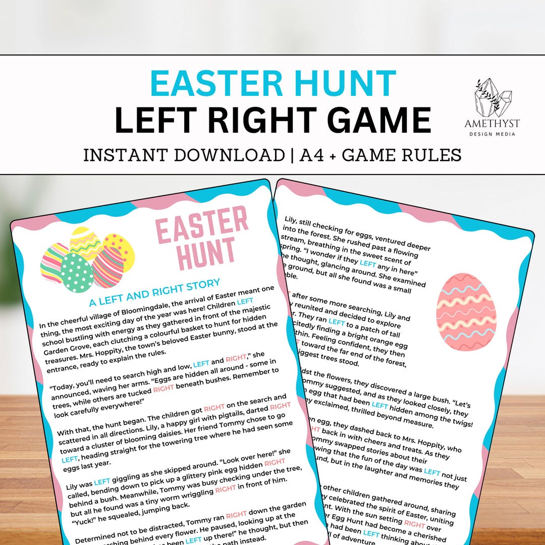 Left Right Easter Game | Easter Party | Fun Family Activity | Pass the ...