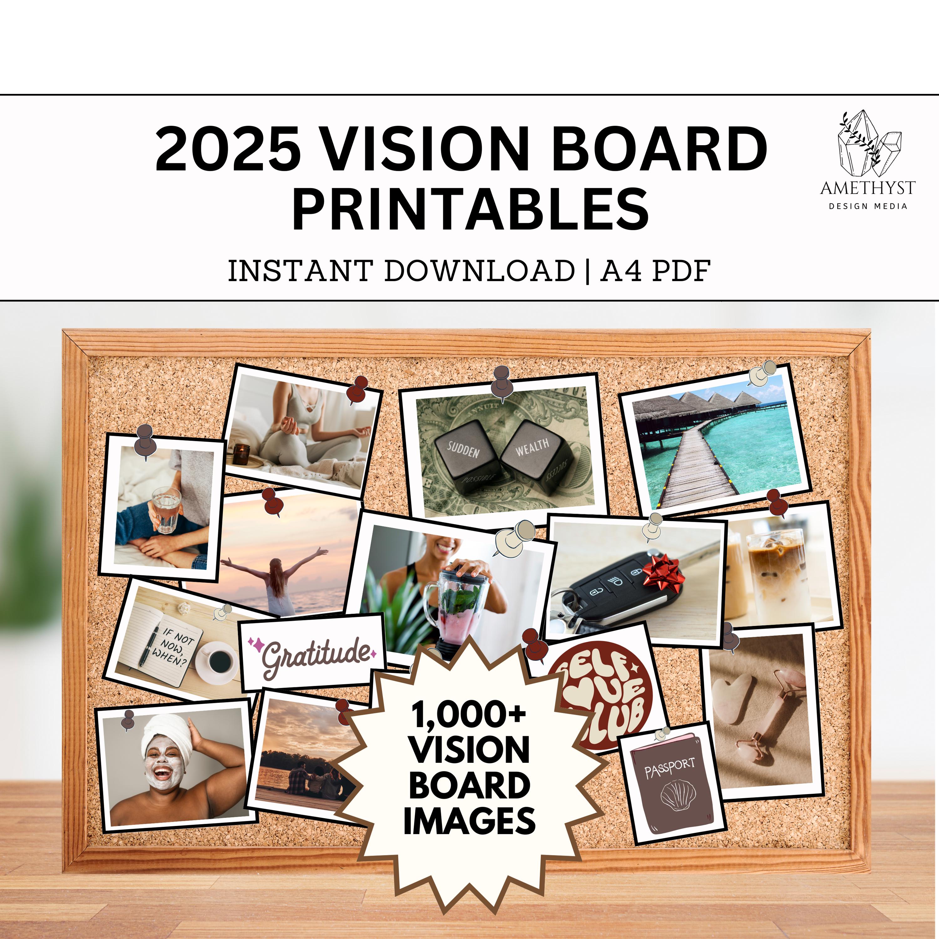 Vision Board Printables | 2025 | Vision Board Kit | Vision Board ...