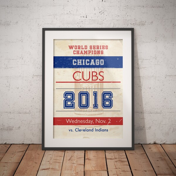 Chicago Cubs Print - Etsy