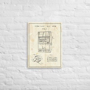 Vintage Slot Machine patent style art. Sizes 5x7 to 24x36 - Etsy Italia
