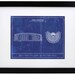 New York Shea Stadium Vintage Style Blueprint Art. Sizes 5x7 to 24x36 ...