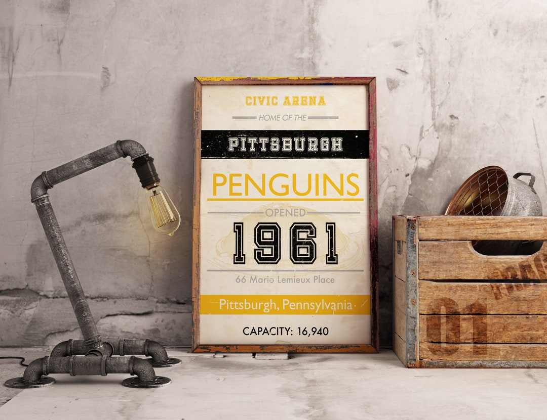 Pittsbugh Civic Arena Igloo Subway Art. Sizes 5x7 to 24x36 Framed ...