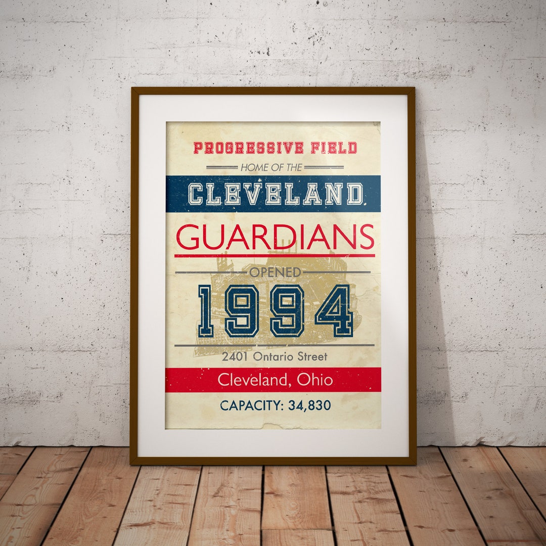 Cleveland Progressive Field Subway Style Art. Sizes 5x7 to 24x36 Framed ...