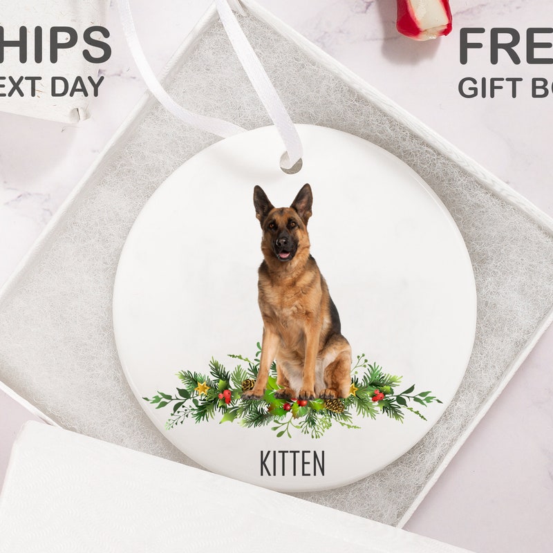 German Shepherd Ornament - Etsy