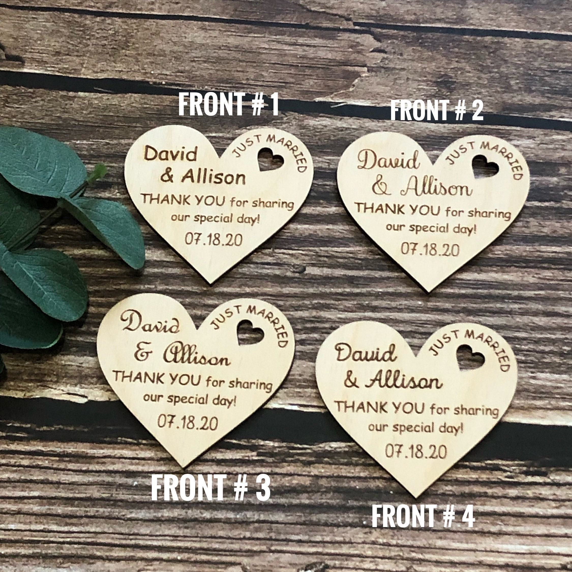 Heart Wedding Favor Thank You Wedding Favors Wedding Favor - Etsy