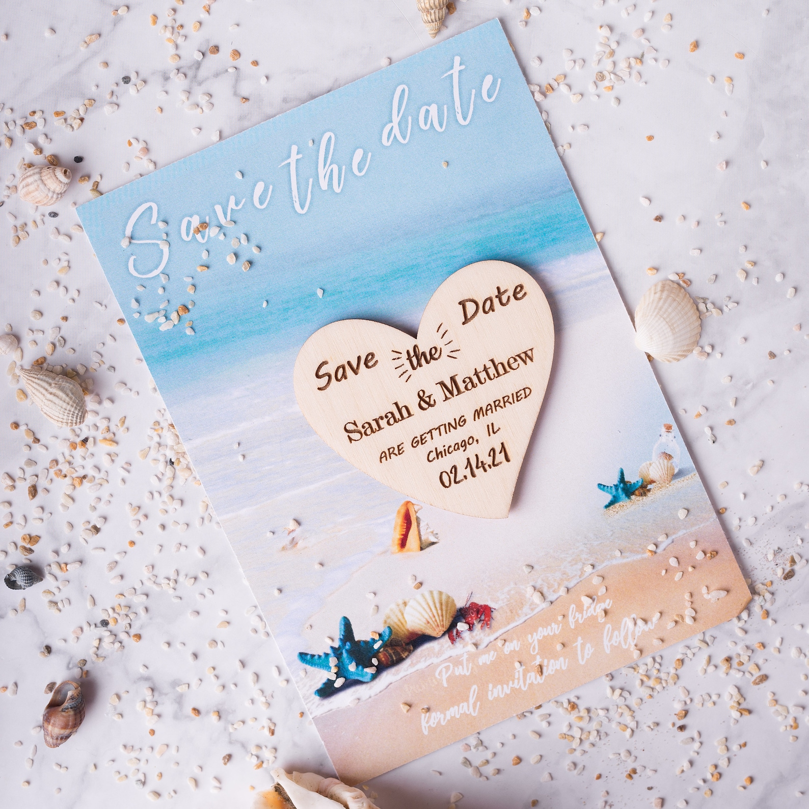 Personalized Save the Date Save the Date Heart Wedding - Etsy